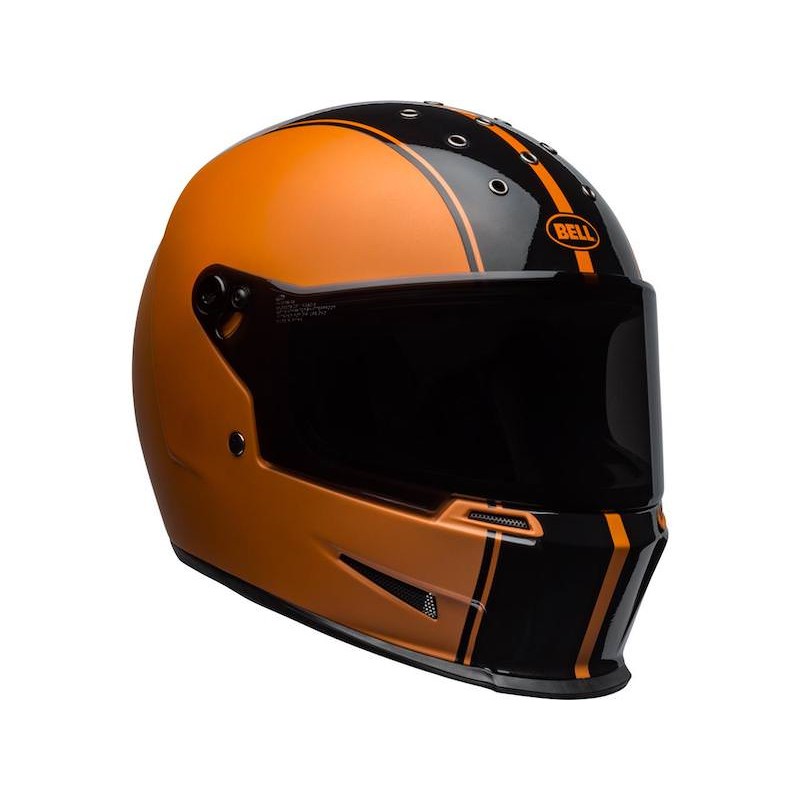 CASQUE BELL ELIMINATOR RALLY MAT/NOIR BRILLANT/ORANGE 800000530167