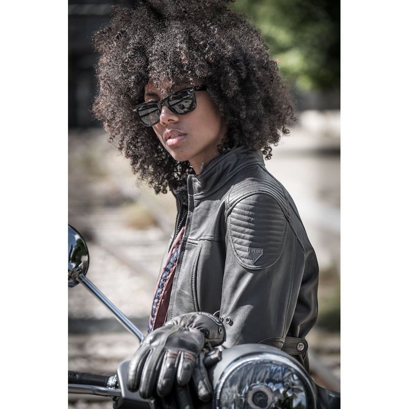 BY CITY LEGEND II LADY BROWN LEATHER JACKET