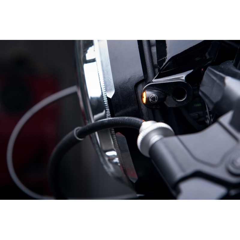 CLIGNOTANT LED KELLERMANN BULLET ATTO NOIR VERRE FONCE 153.100